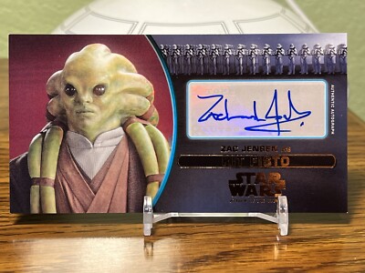 Star Wars Attack Of T Clones Topps Card Kit Fisto Autograph Mint ...