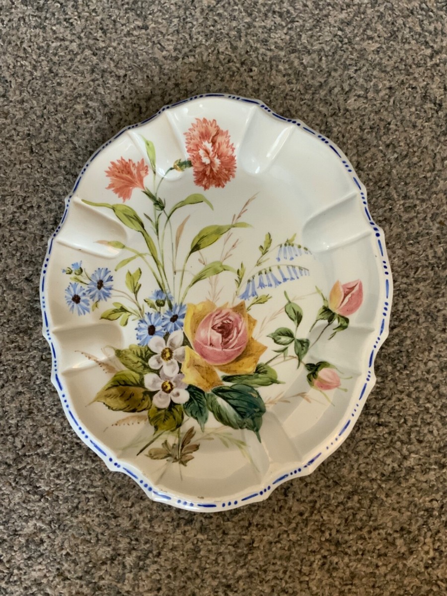 Nove Italy 1930's Italian Renaissance Revival Nove Rose Hand Painted