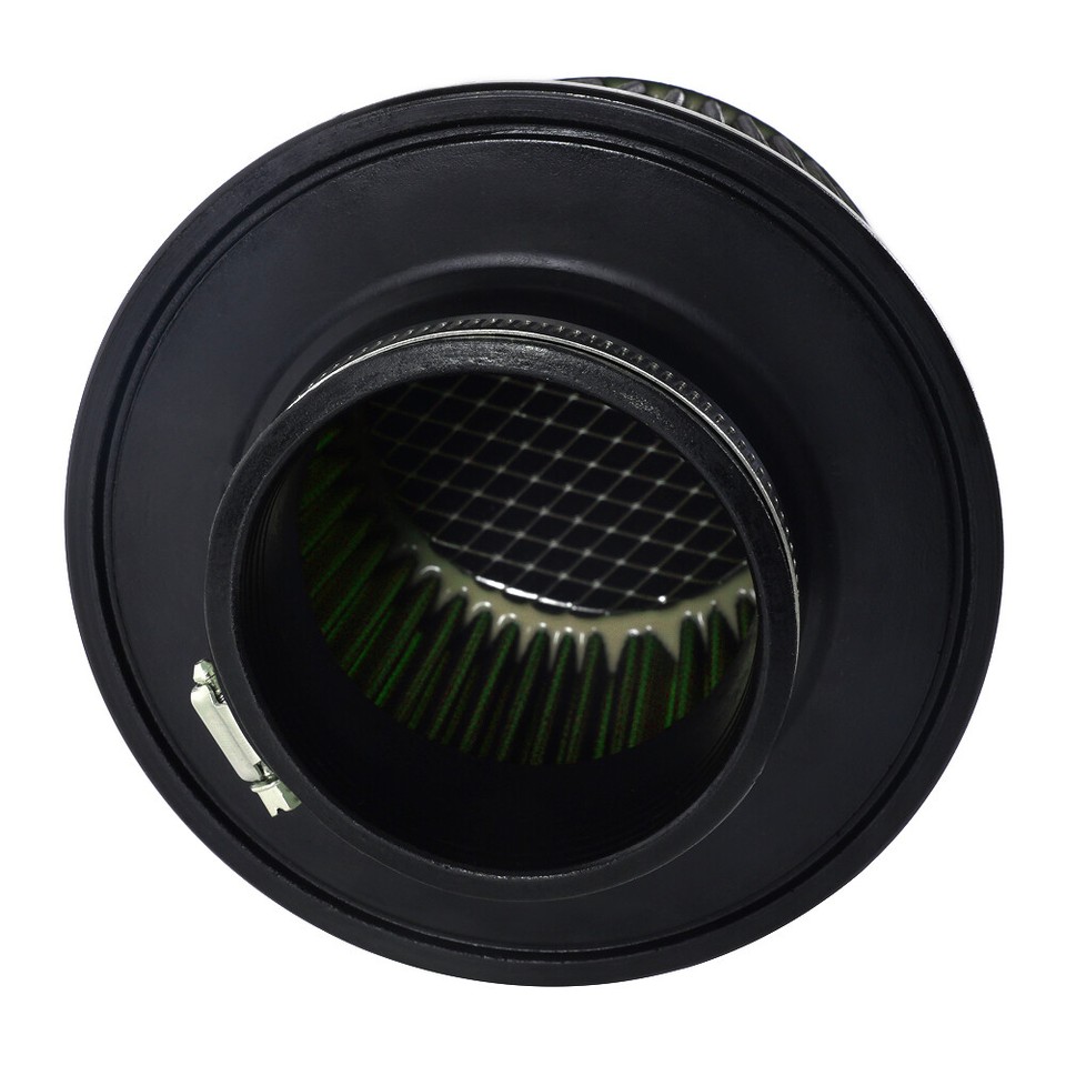 Green 3" 76mm High Flow Inlet Cold Air Intake Cone Replacement Dry Air ...
