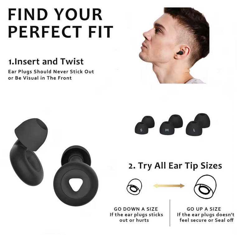 Ear Plugs Looped Style- Super Soft for Noise Reduction while Work ...