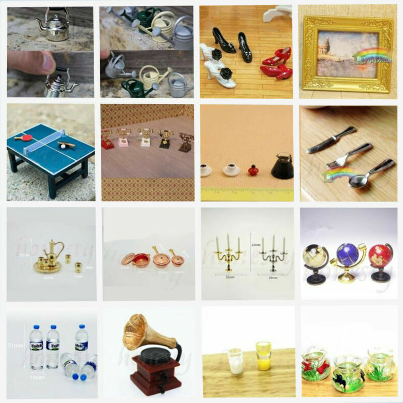 1:12 Dollhouse Play Scene Miniature Resin Alloy Plastic Mini Decor Kids ...