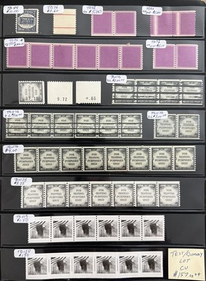 US STAMPS Awesome Lot of Various Test Coils Strips MINT NH Nice | eBay