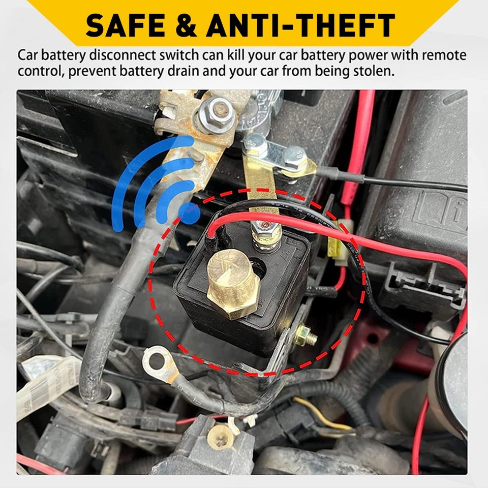 Car Battery Disconnect Switch Power Kill Master Isolator Cut Off Remote ...