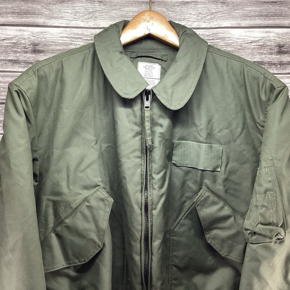 Flyers Cold Weather Jacket Mens XL Green 45/P MIL-J-83388E Valley ...