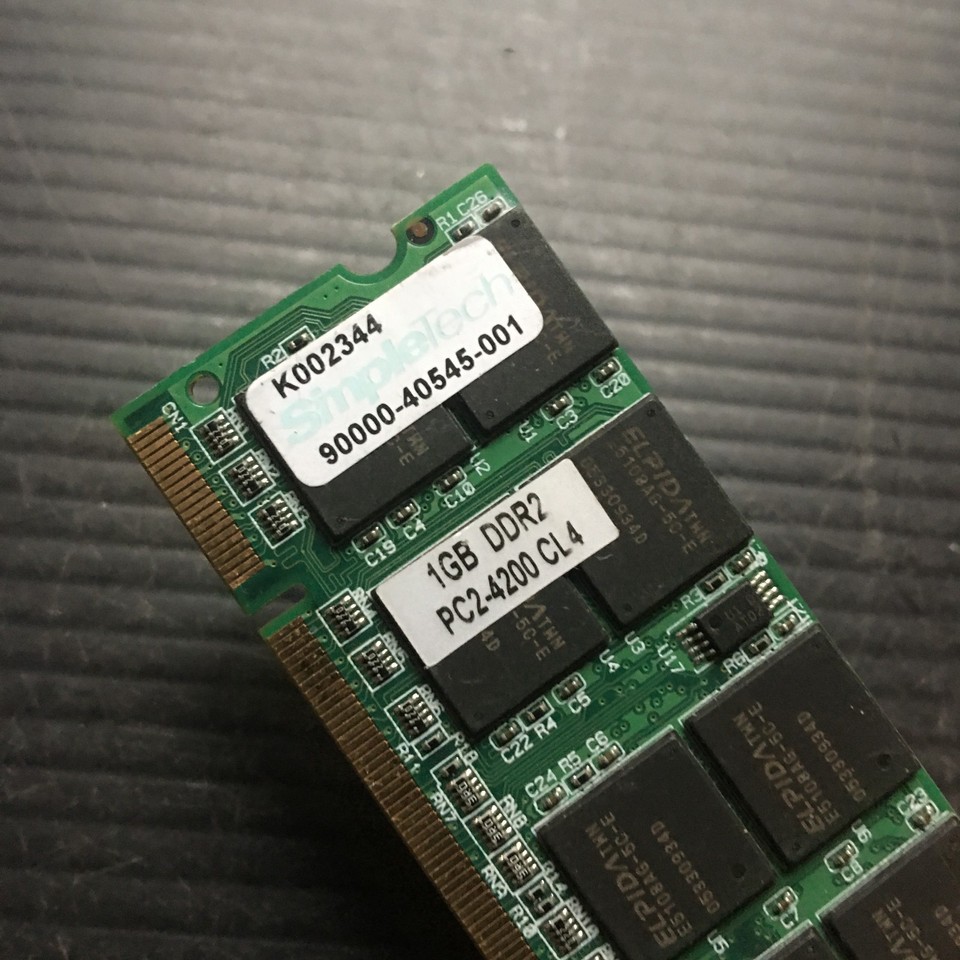 SimpleTech 1GB DDR2 PC2-4200 CL4 SODIMM Laptop RAM | eBay