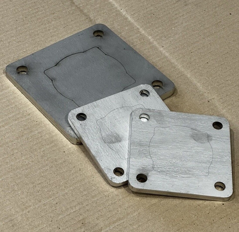 Stainless Steel Foot Pads - 2" , 3", and 4" Round and Square Tubing ...