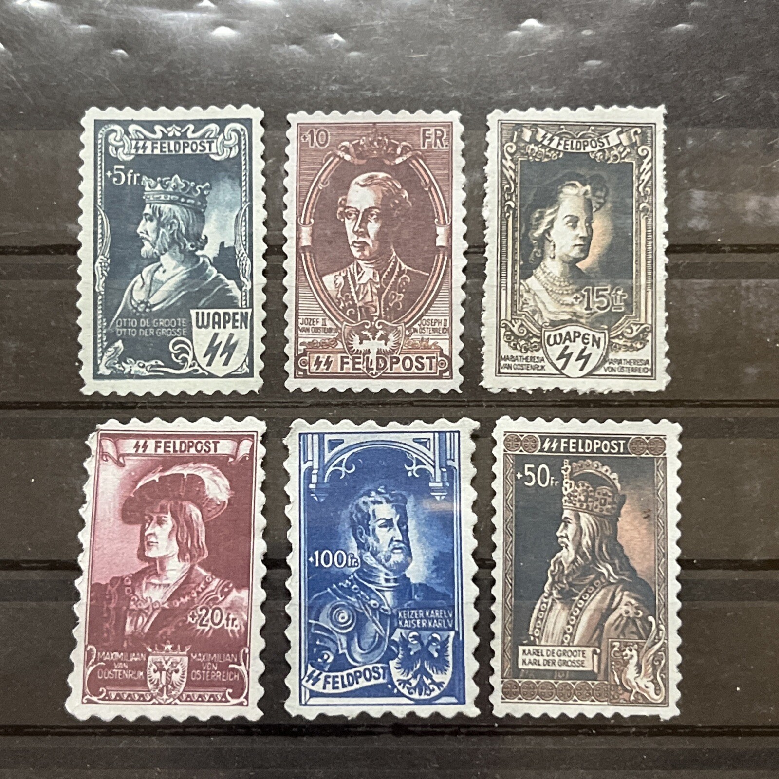 WW2 WWII Nazi German Third REICH Waffen Wapen SS Feldpost MNH stamps ...