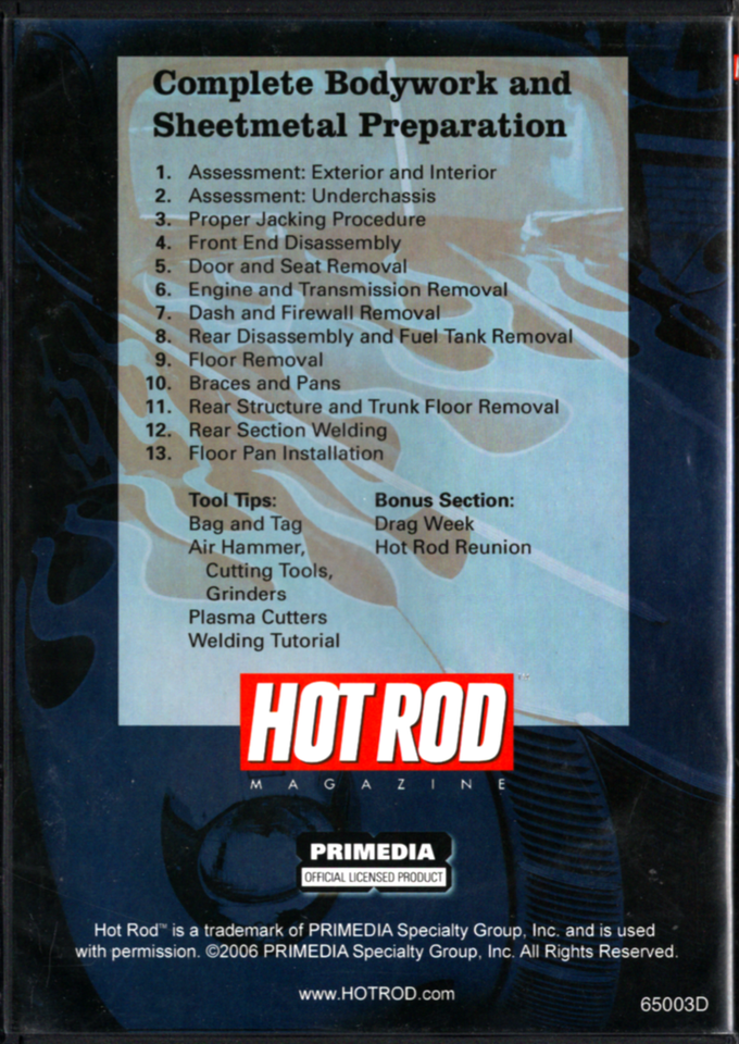 Hot Rod Magazine: Complete Bodywork and Sheetmetal Preparation, DVD | eBay