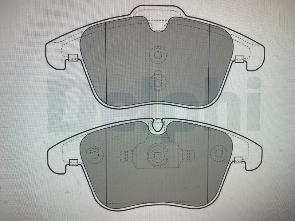 Delphi OEM Front Brake Pads For Land Rover LR2 Volvo S60 XC70 S80 V70 ...