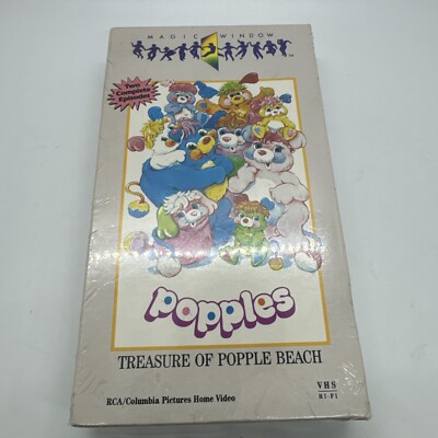 New Sealed Vintage Popples Treasure of Popple Beach VHS 1986 RCA ...