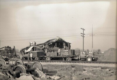 1950s SP Southern Pacific Freight Accident - Vintage Railroad Negative ...