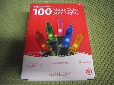 100PK MultiColor Mini Lights Christmas Party String Tree Light Set 24. ...