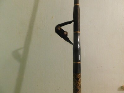 CUSTOM CONVENTIONAL ROD BLACK AFTCO 50-100 LB 6' UB-2 UNI-BUTT BIG FOOT ...