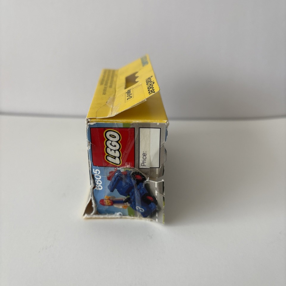 VINTAGE LEGO TOWN 6605 ROAD RACER 100% PARTS COMPLETE w MANUAL & BOX ...