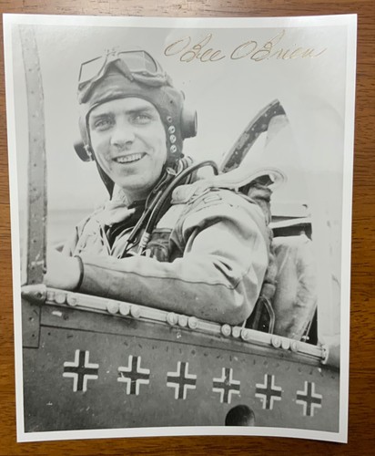 WWII Fighter Pilot Ace William O’Brien Signed Photo 357th Fighter Group ...