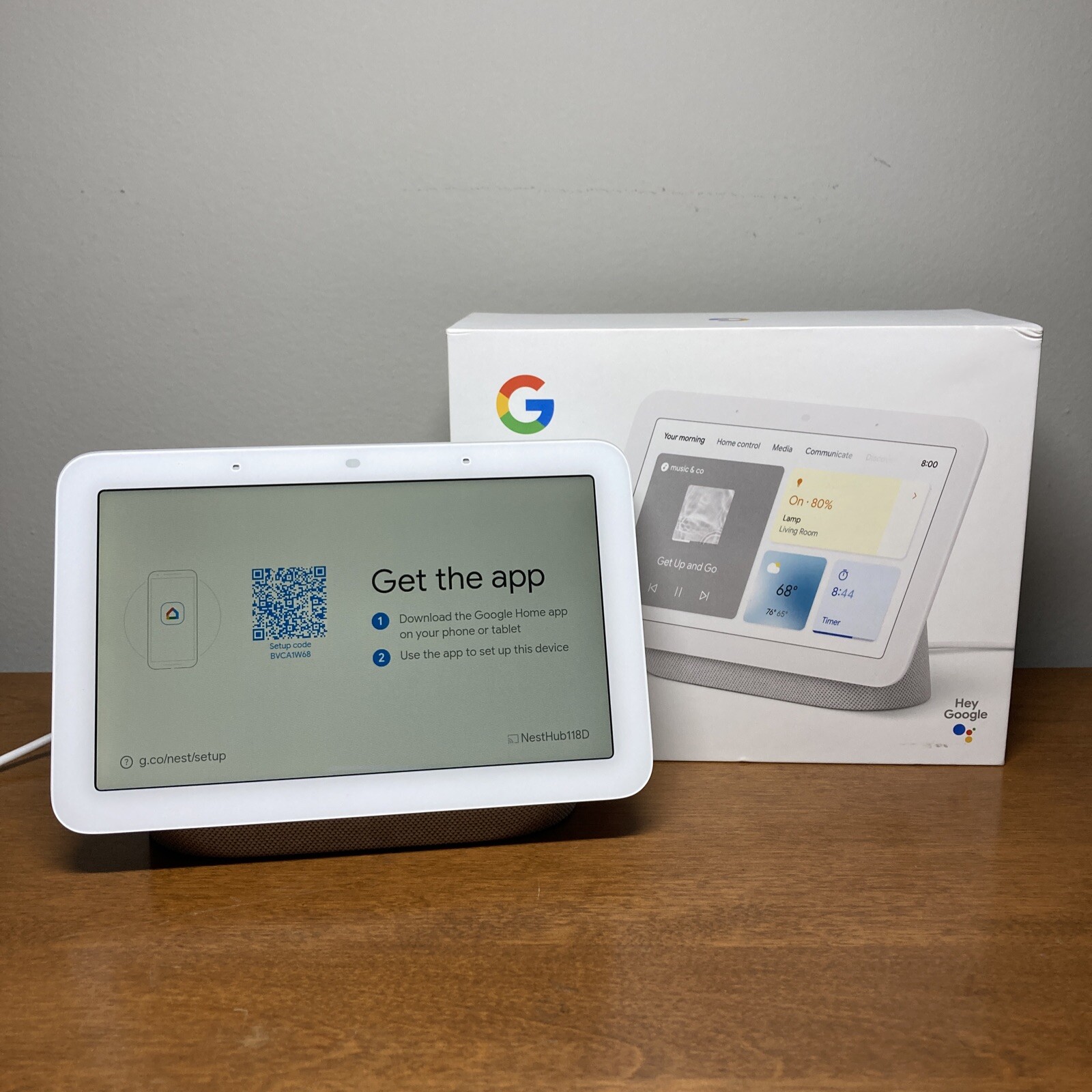 Google Nest Hub (2nd Gen.) Smart Display - Chalk 7in Preowned