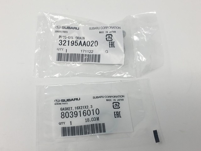 Subaru 32195AA020 | Plug Oil Drain for sale online | eBay