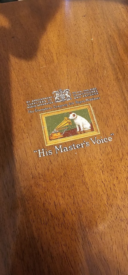 Early Gramophone Company Tv. Used As A Prop. Studio, Man Cave. Wood Not ...