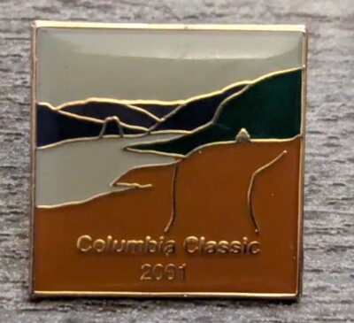 Columbia Classic 2001 Gold Tone Metal & Enamel Outdoor Landscape Lapel ...