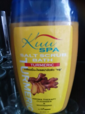 TURMERIC KUU SPA SALT SKIN BODY SCRUB BATH MILK ACNE,DARK SPOTS ...