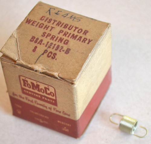 NOS 1958-1966 Ford Distributor Weight Primary Spring, 1961-1964 ...
