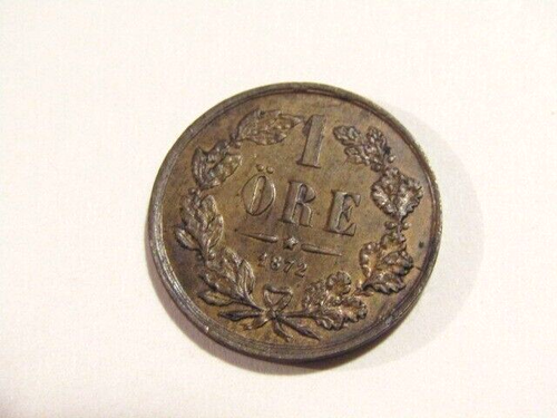 Sweden 1872 1 Ore Coin | eBay