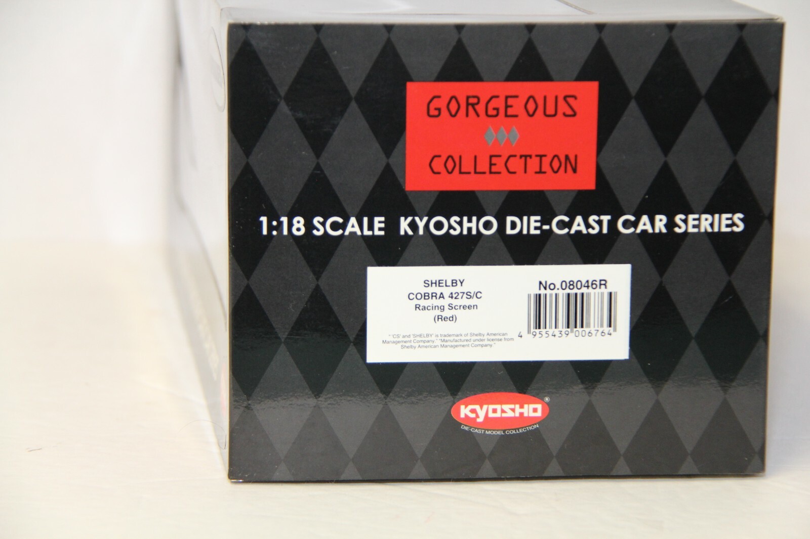 1/18 KYOSHO SHELBY COBRA 427 S/C RACING SCREEN , RED , NEW , 08046R | eBay