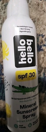 Hello Bello Spf 30 Mineral Sunscreen Spray, 5 Oz Spray Can Exp Date 06/ ...