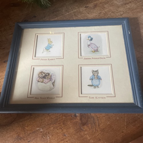 Framed Beatrix Potter Print Four Characters Peter Rabbit | eBay