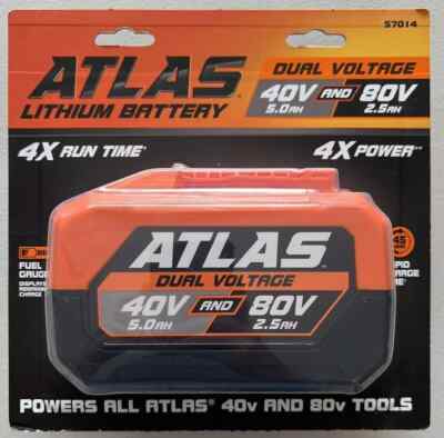 New ATLAS 80V 2.5 Ah and 40V 5.0 Ah Lithium-Ion Battery High ...