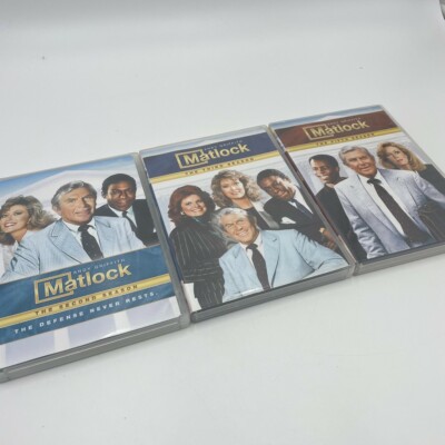 LOT of 3 - Matlock DVD Sets: Complete Seasons 2, 3, 5 - GOOD | eBay