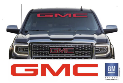 GMC SIERRA " GMC " Denali AT4 SLE SLT Windshield Banner Decal Sticker ...