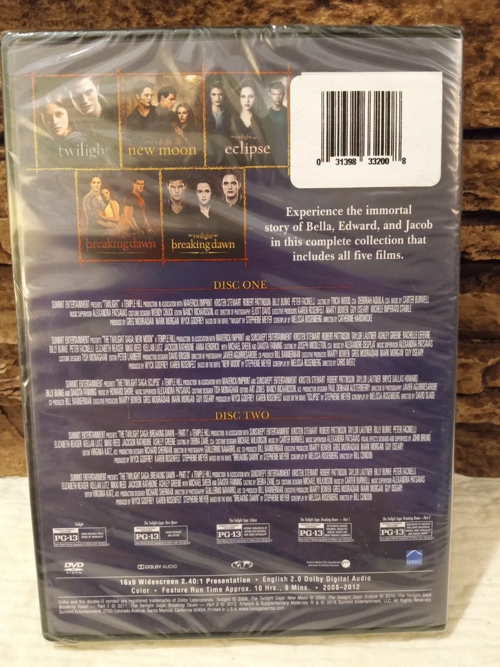 The Twilight Saga: Complete 5-Movie Collection (DVD) 31398253914 | eBay