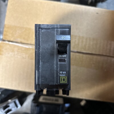 Square D QO260CP Miniature Circuit Breaker - 60 A, 2 Pole, 120/240 VAC ...