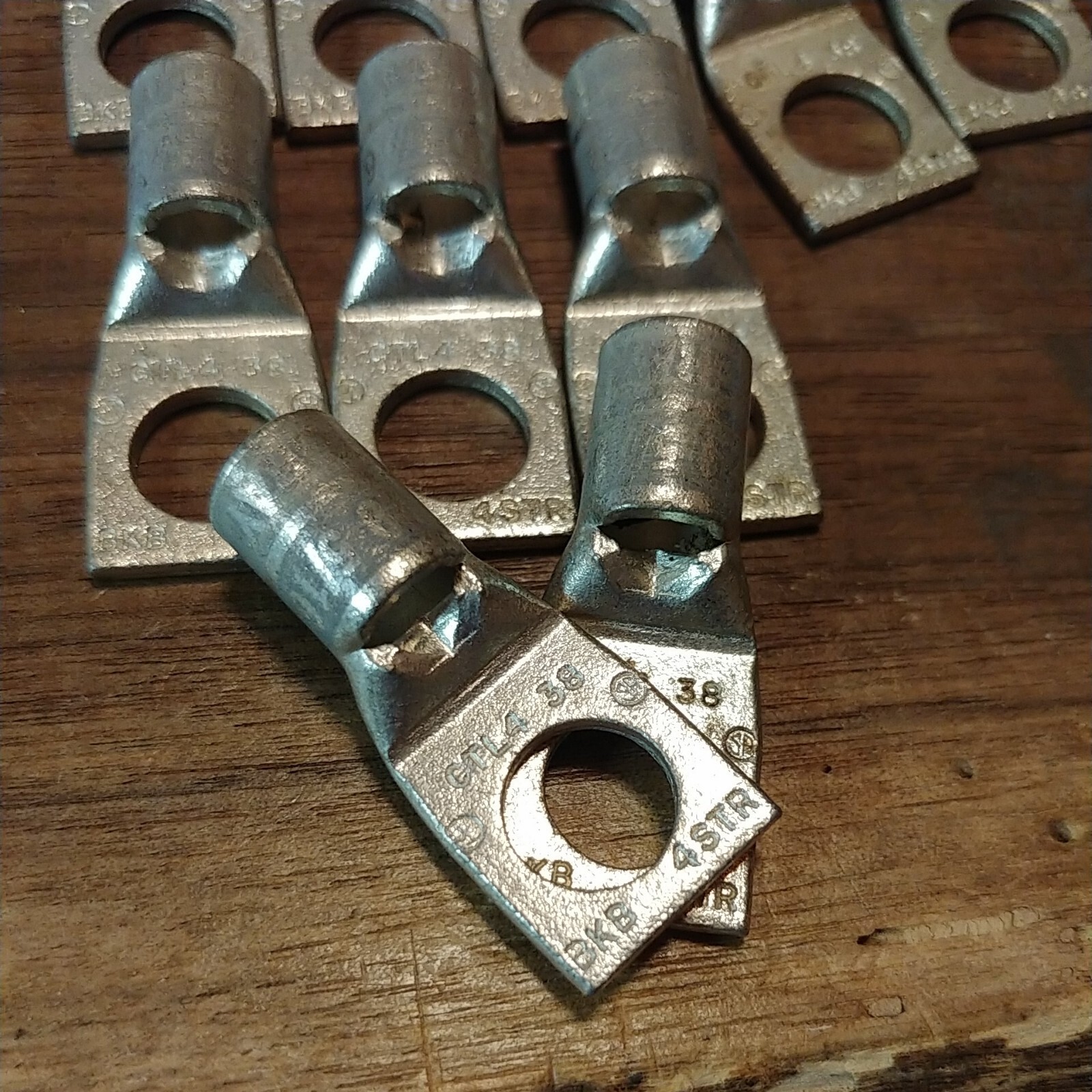 (10) 54140 1-hole Copper Lugs 3/8" Bolt Gray | eBay