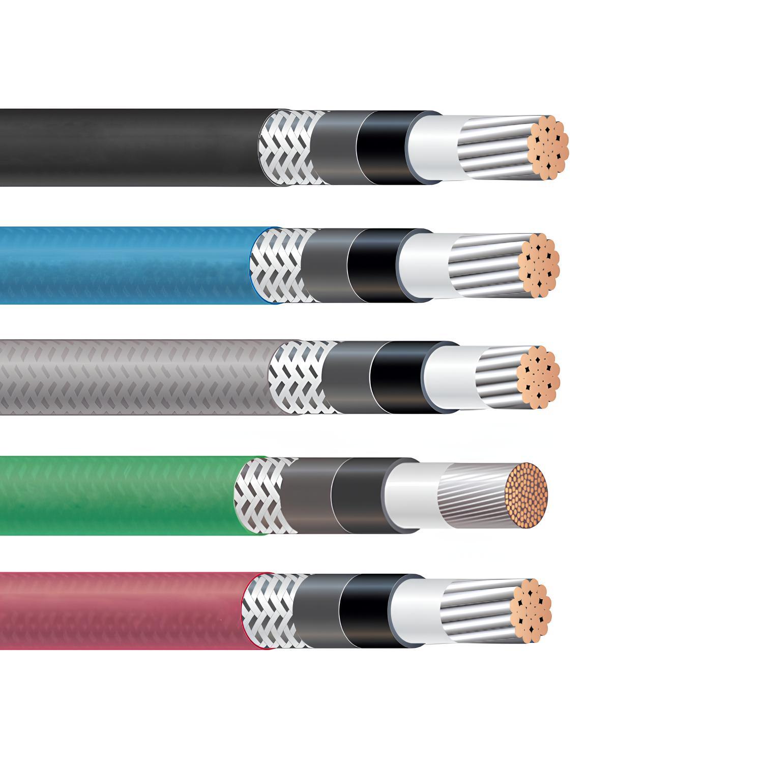 4 AWG Type L3 Central Office Power Cable With Braid RHH/RHW Wire 600V ...