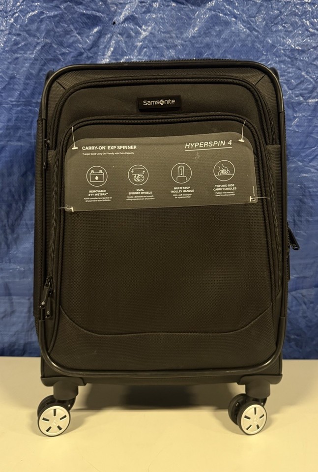 Samsonite HyperSpin 4 21" Carry-On Suitcase, 4-Wheeled Spinner | Free ...