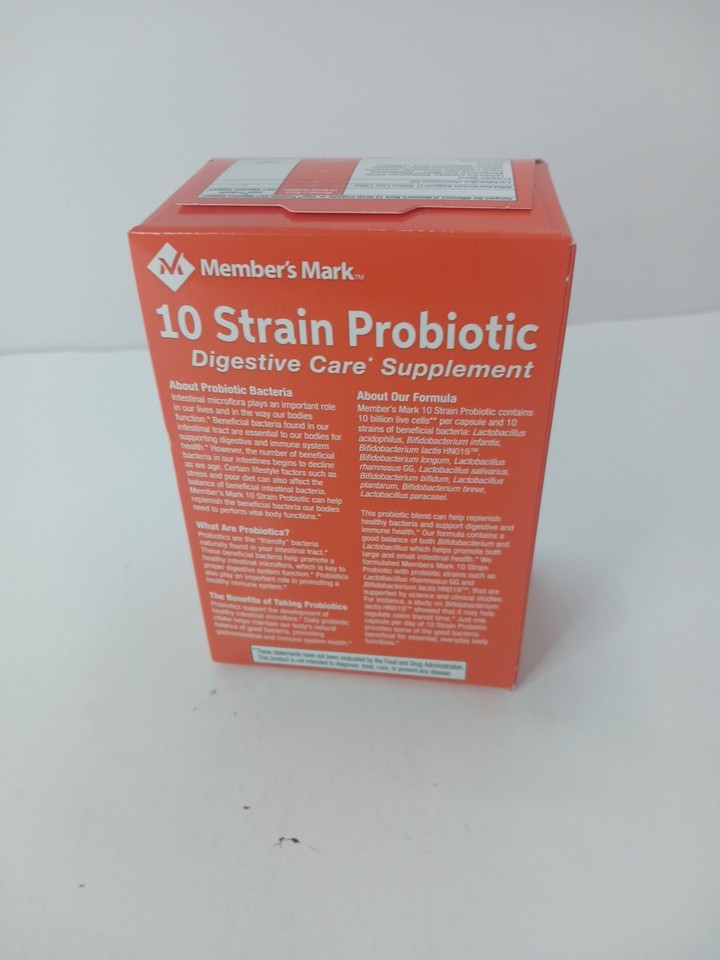 Member's Mark 10 Strain Probiotic (84 count) 1 Per Day - Expired 03/25 ...