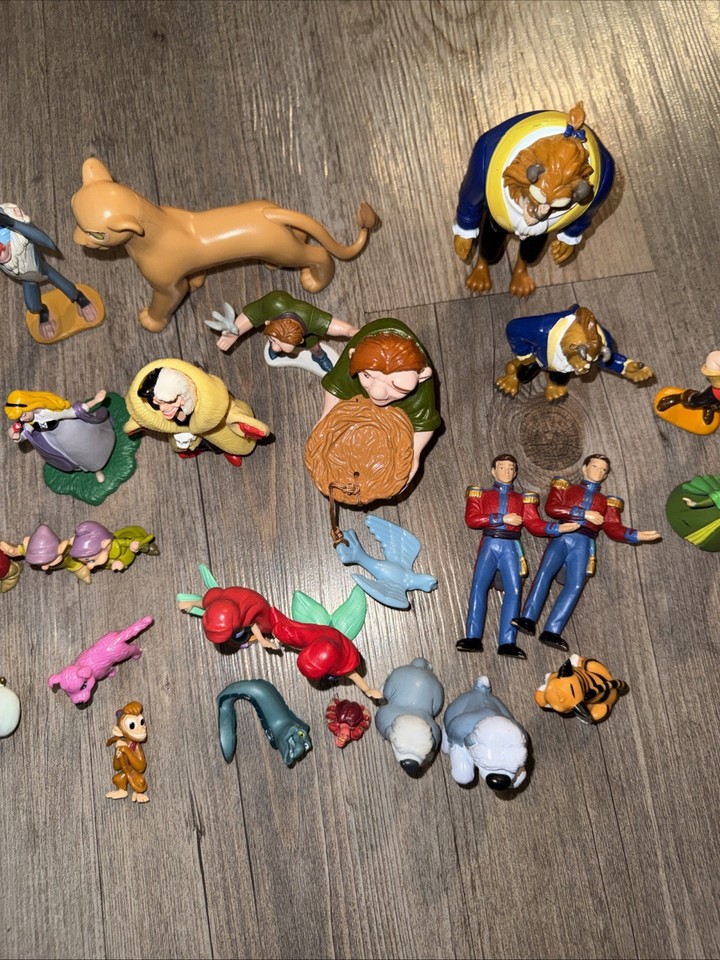 Lot Disney Figures PVC Movie Characters Toys Cake Toppers Or Figurines ...