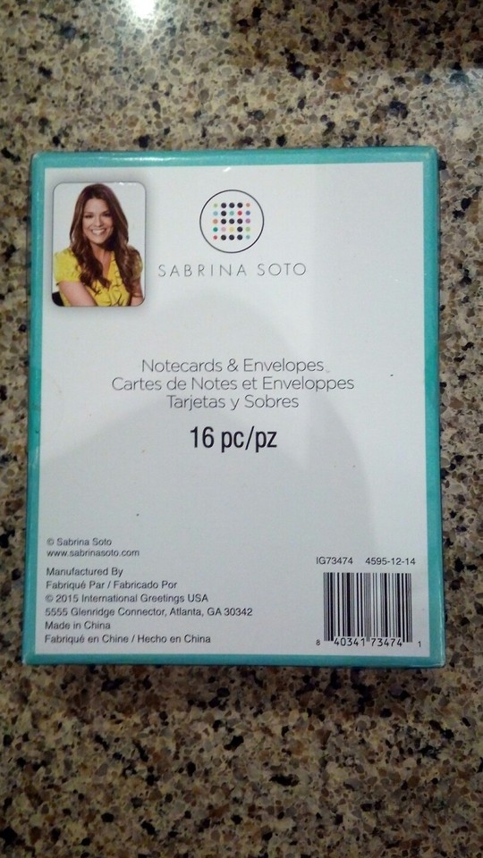 aSabrina Soto Monogram 'S' Set of 16 Notecards and Envelopes ...