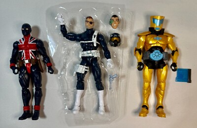 Marvel Legends lot: Nick Fury/Shield Agent, Union Jack, Aim Scientist ...