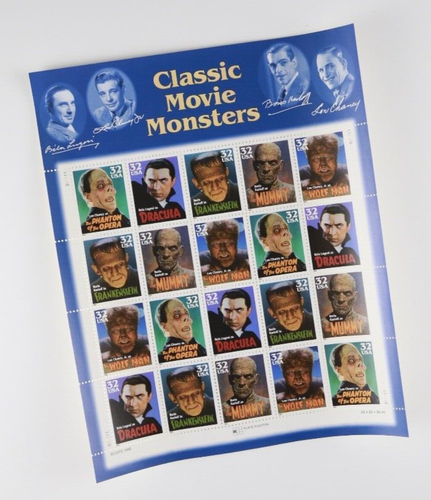 New USPS Classic Movie Monsters 32 Cent Stamp Sheet | eBay