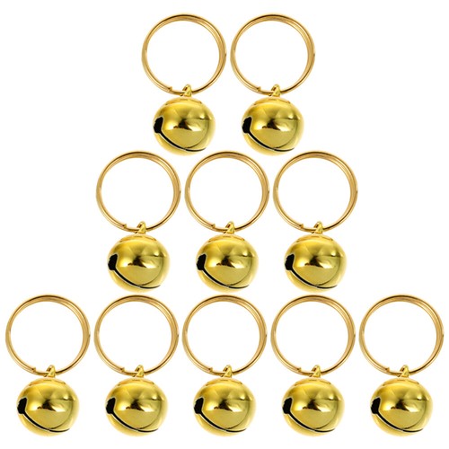 10 Pcs Bell Accessories Metal Bells for Crafts Bulk Small Multi ...