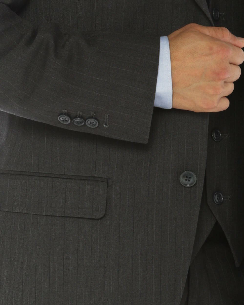 DTI GV Executive Mens Italian Vested Wool Suit Two Button 3 Piece ...