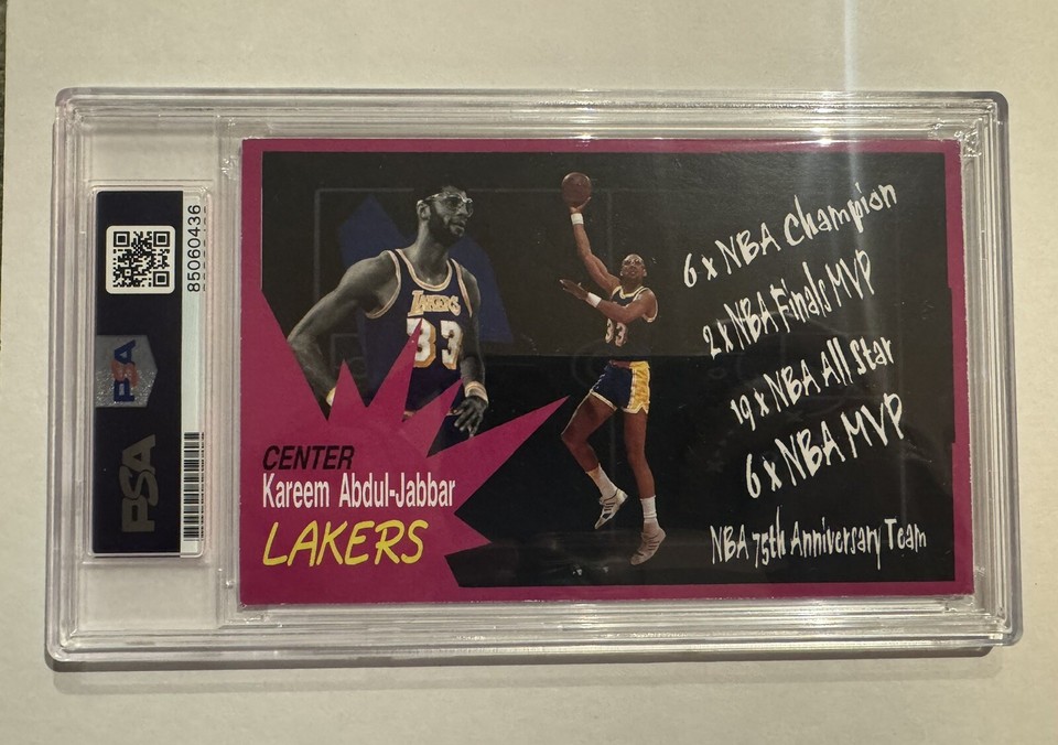 Kareem Abdul-Jabbar Custom Cut Card Autograph. PSA. HOF | eBay