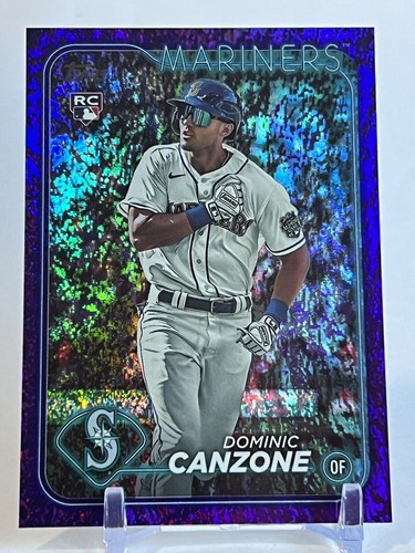 Dominic Canzone 2024 Topps Series 1 RC PURPLE Foil #'d/799 Seattle ...