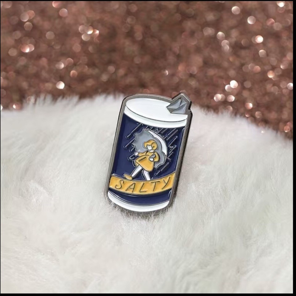 Salty Pin | Morton Salt Girl | Sarcastic Funny Edgy | Backpack Clothing ...