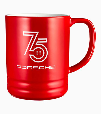 Original Porsche "Exklusive 75 Years Porsche Tasse mit Jubiläumslogo ...