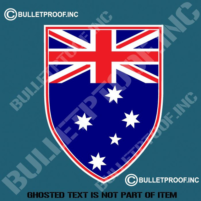 AUSTRALIA SHIELD DECAL STICKER PATRIOTIC AUSTRALIANA AUSSIE DECALS ...