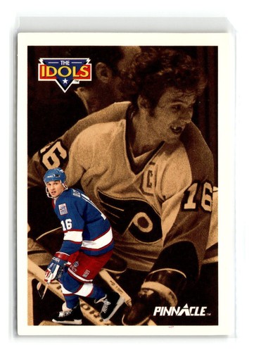 1991-Pinnacle -#386-Ed Olczyk / Bobby Clarke IDOL -Jets / Flyers | eBay